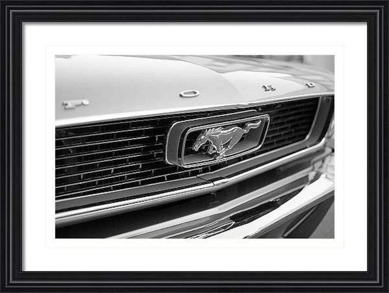 Ford Mustang Print, Mustang Wall Art, Classic Car Decor, Classic Car ...