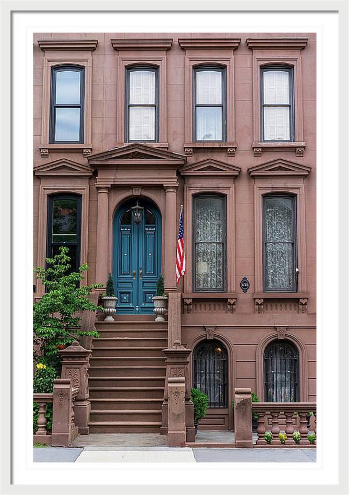 Brownstone Photograph, Hoboken Wall Art, Brownstone Art, Urban Decor ...