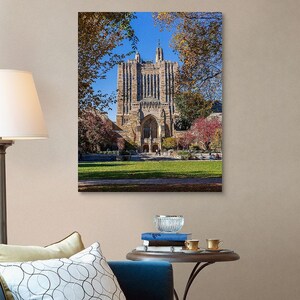 Yale University Library Autumn Canvas Art: Ivy League Alumni Gift - Etsy