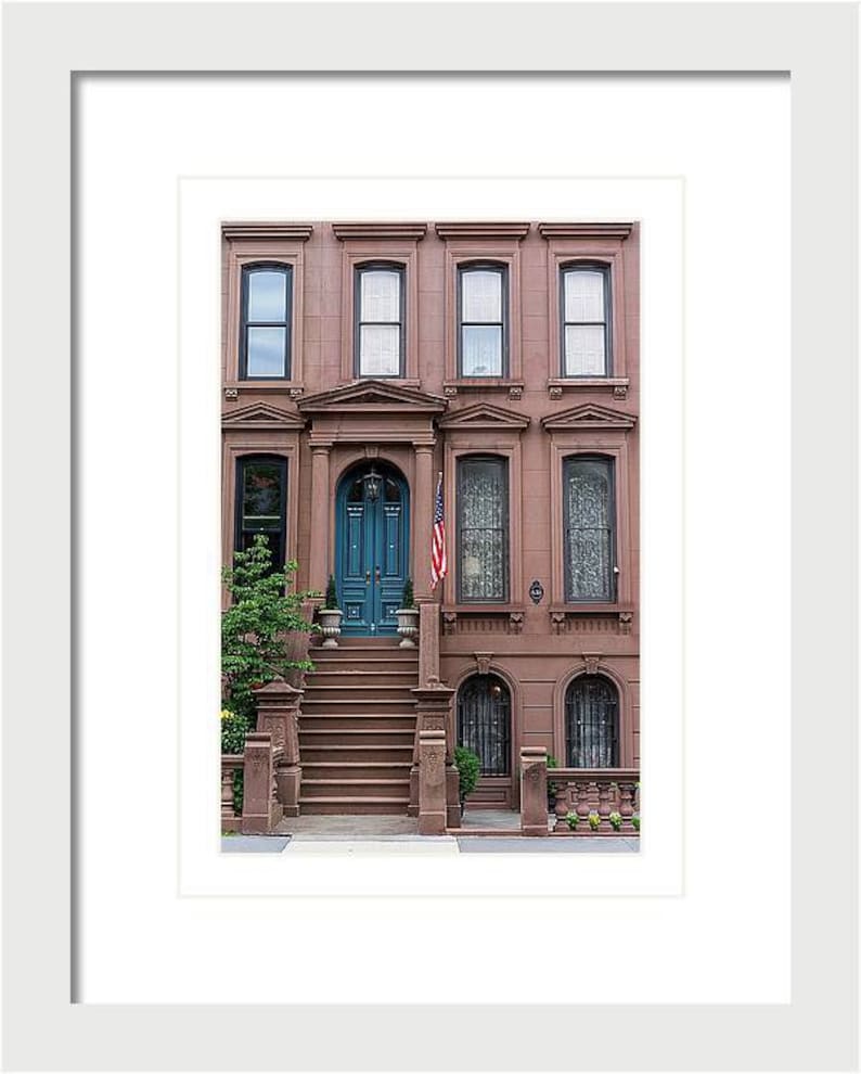 Brownstone Photograph, Hoboken Wall Art, Brownstone Art, Urban Decor ...
