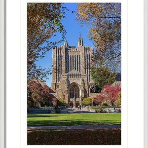 Yale University Library Autumn Canvas Art: Ivy League Alumni Gift - Etsy
