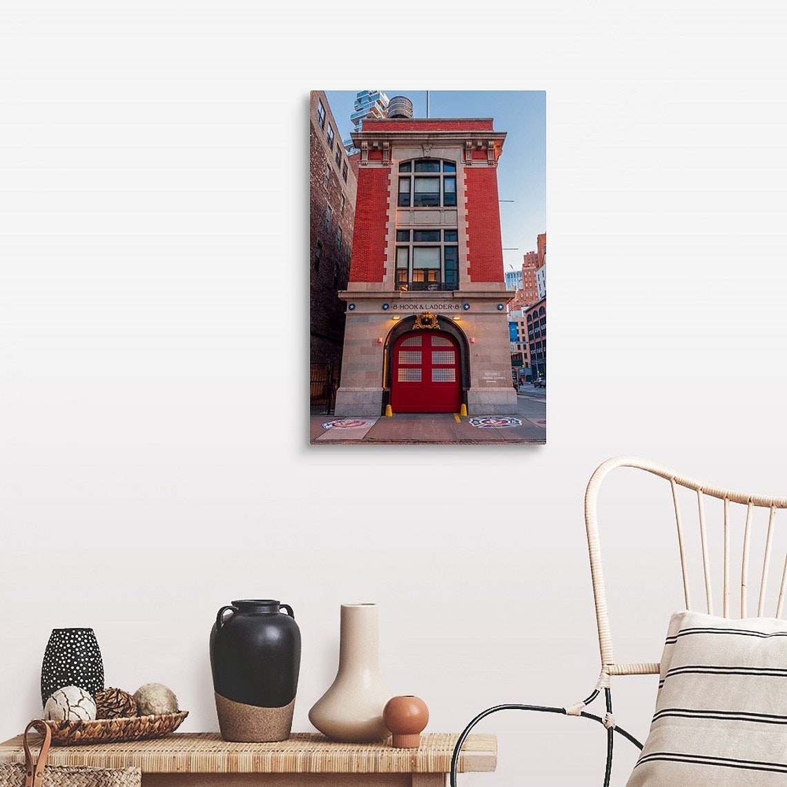 Ghostbusters Firehouse Art Print: Manhattan FDNY Gift - Etsy