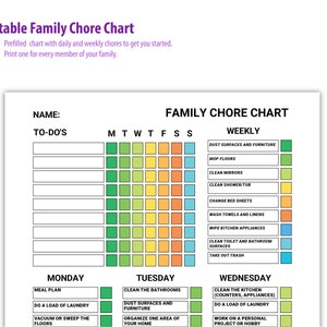 Keep Your Home Tidy and Stress-free With Our Editable Cleaning Planner ...