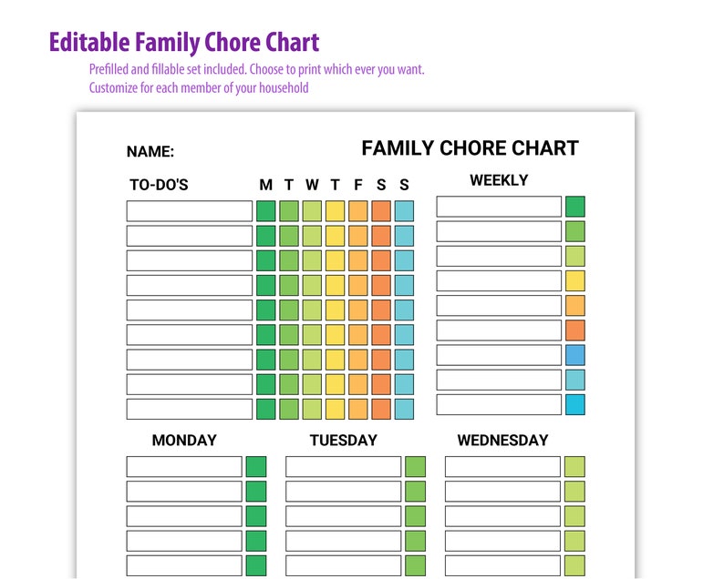 Keep Your Home Tidy and Stress-free With Our Editable Cleaning Planner ...