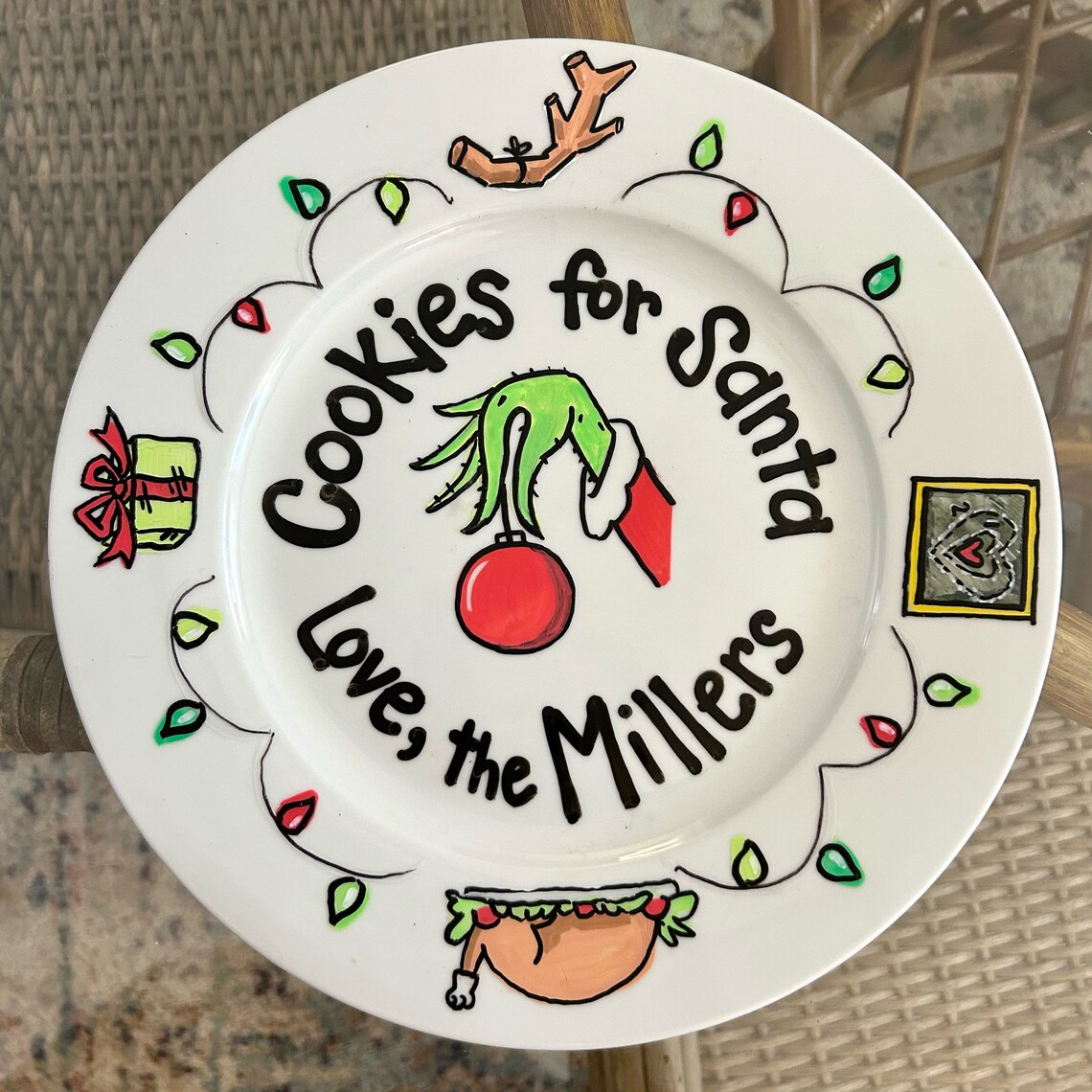 LARGE Movie-themed “cookies for Santa” Plate - Etsy