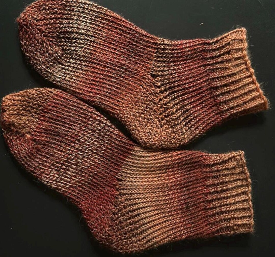 Winter’s Ember Handknit Socks - Etsy
