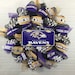 Baltimore Ravens Deco Mesh Wreath, Baltimore Ribbon, Ravensribbon ...