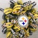 Steeler Wreath Steeler Deco Mesh Wreath Steeler Ribbon - Etsy