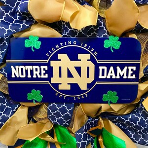 Notre Dame Wreath, Notre Dame Deco Mesh Wreath, Notre Dame Ribbon ...