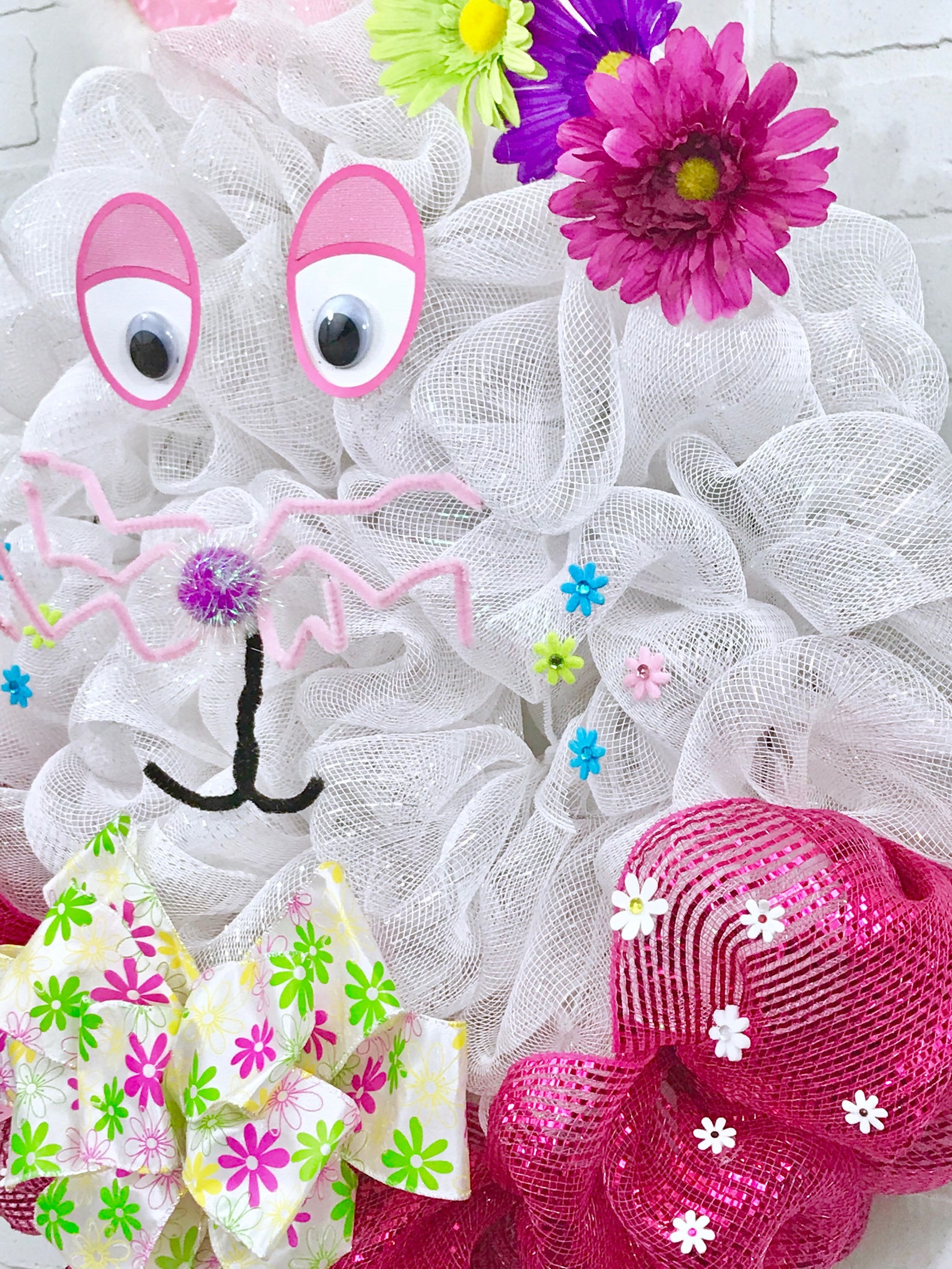 Easter Deco Mesh Wreath Spring Wreath Easter Bunny Wreath - Etsy