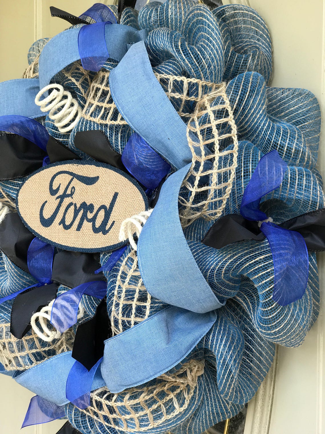 FORD Wreath Ford Burlap Wreath Man Wreath Ford Mesh Wreath - Etsy
