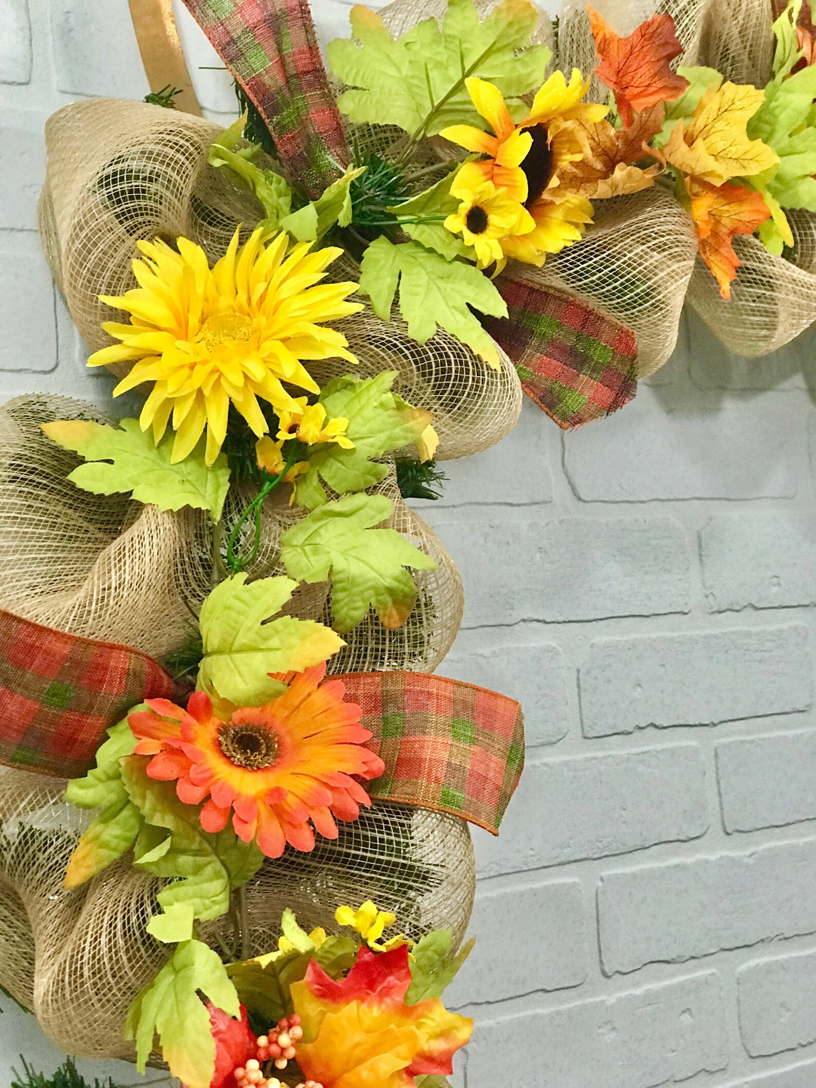 9ft Fall Garland Summer Garland Fall Mantle Fall Mantle - Etsy