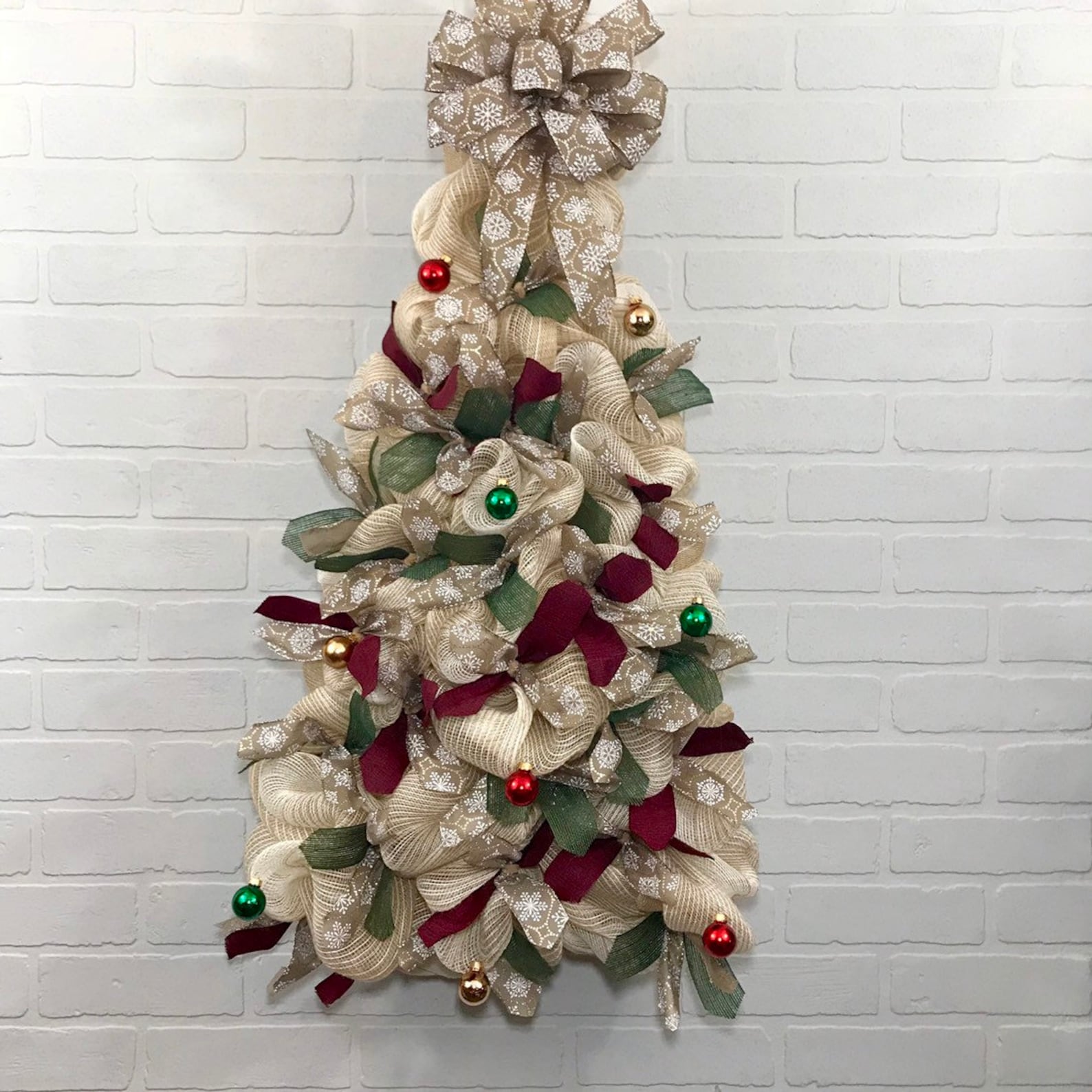 Christmas Tree Wreath Christmas Wreath Christmas Decor - Etsy