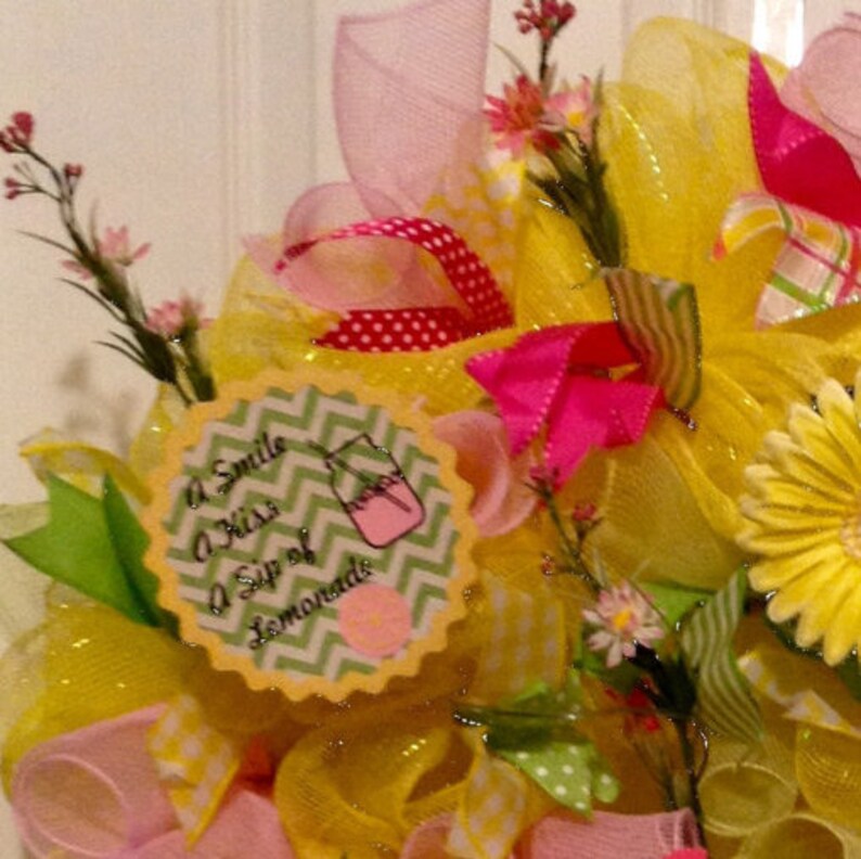 Spring Deco Mesh Wreath Summer Deco Mesh Wreath Spring | Etsy