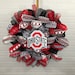Ohio State Wreath, Ohio State Deco Mesh Wreath, Ohio State Ribbon, Ohio ...