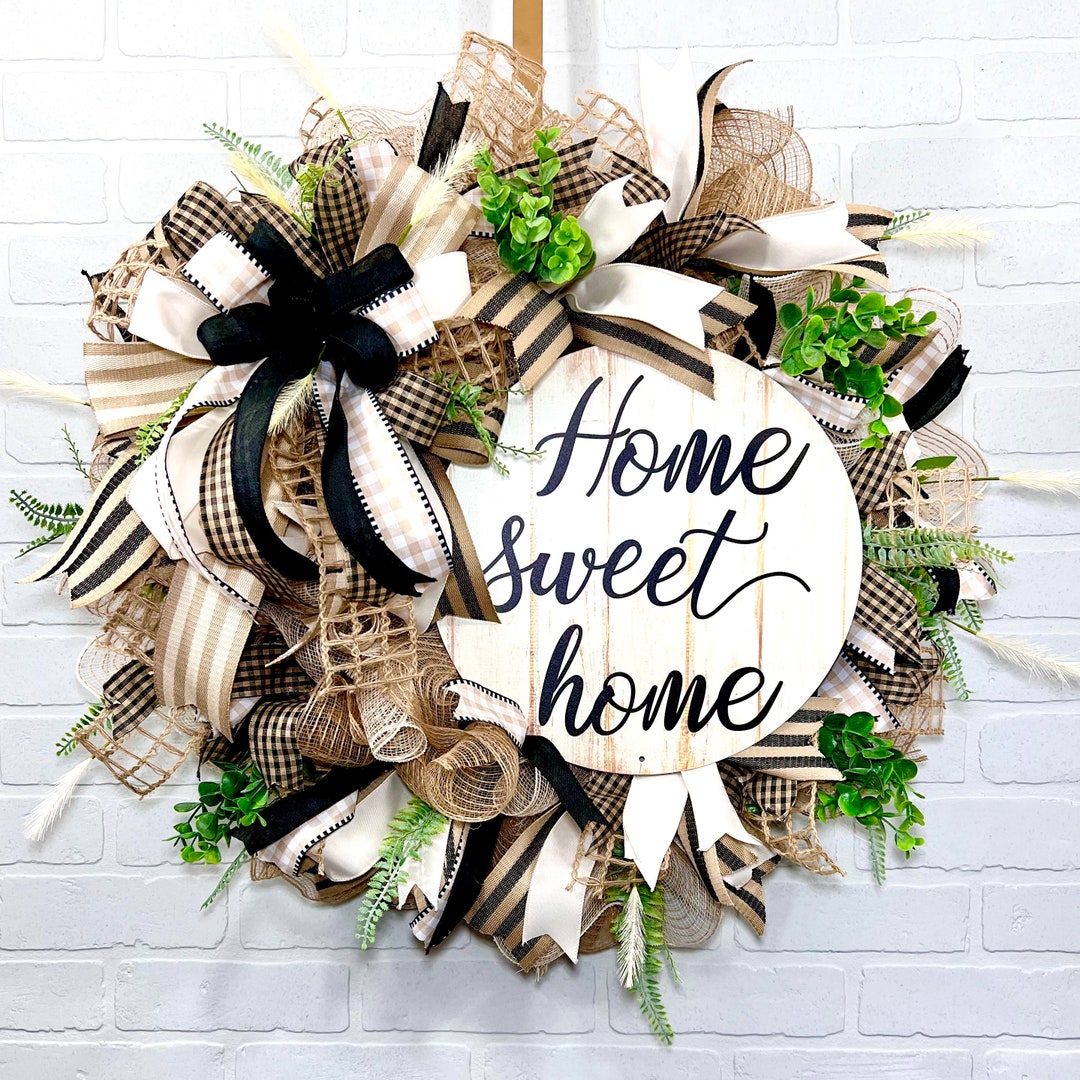 Everyday Welcome Wreath, Spring Wreath, Summer Wreath, Front Door ...