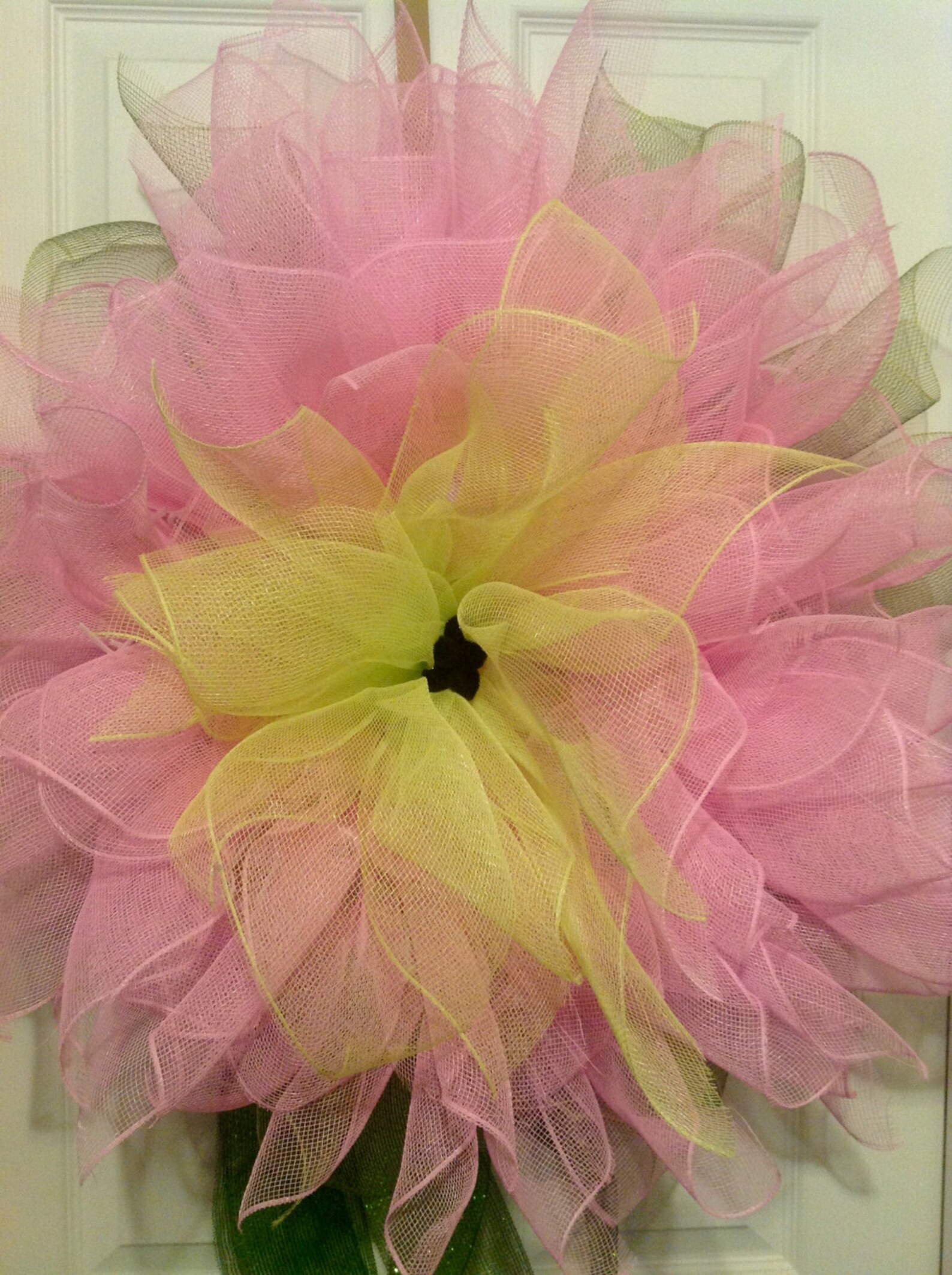 Spring deco mesh wreath summer deco mesh wreath spring | Etsy