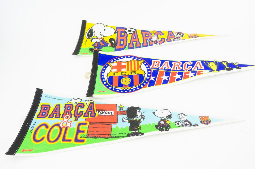 Vintage Football/soccer Pennants | 1990s | FC Barcelona | Barça ...