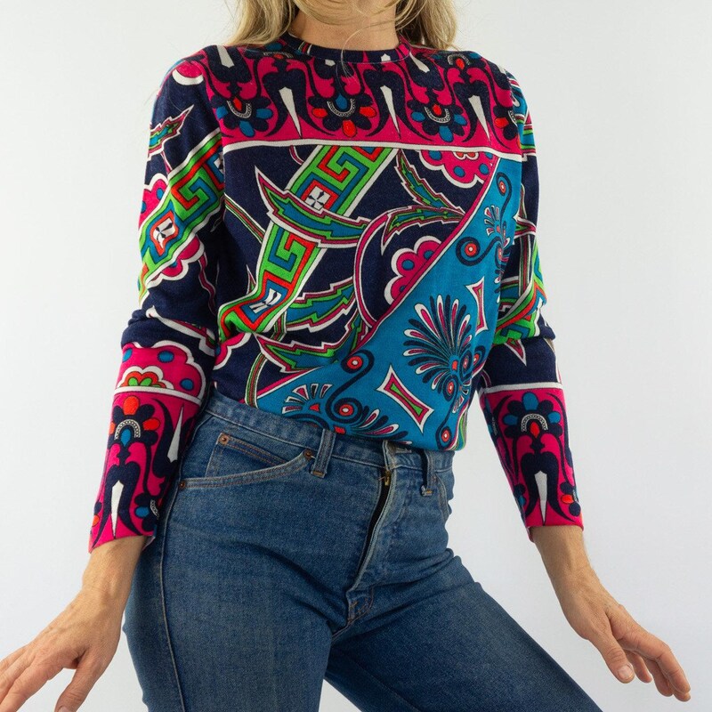 Psychedelic Sweater - Etsy