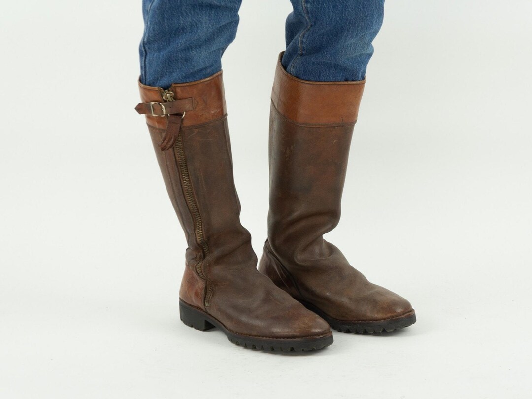 Valverde Del Camino Vintage Riding Boots 1980s | Brown Handcrafted ...