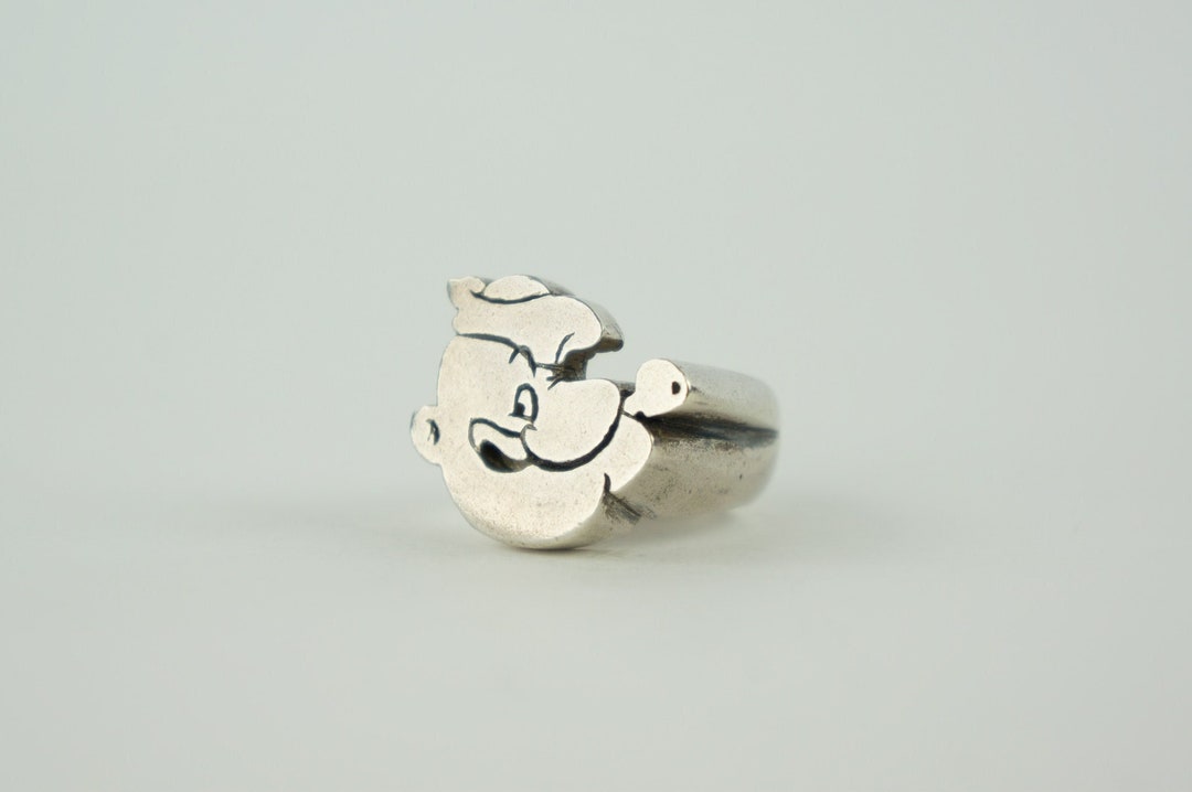 Silver Ring - Popeye | Sterling Silver | Handmade Jewelry | Men's Ring ...