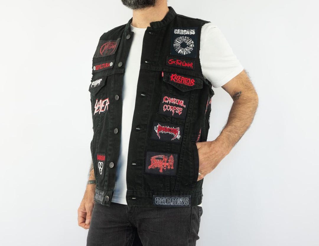 Levi's | Vintage Battle Vest | 1990s | Sleeveless Black Denim Battle ...