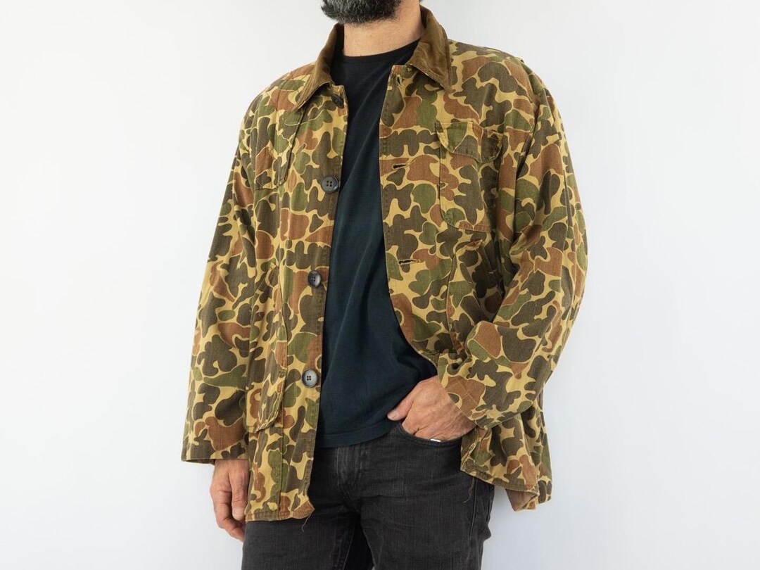 Vintage Game Winner Hunting Jacket 1970s | Heavy Canvas Uck Camo ...