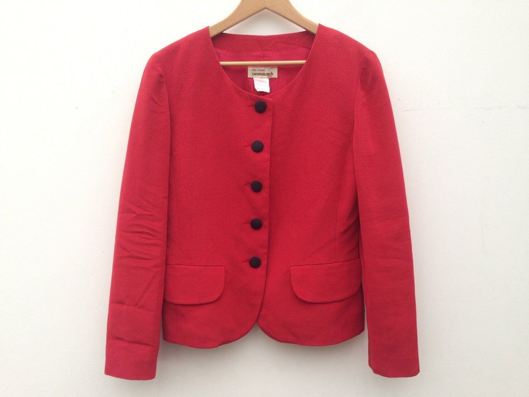 Georges Rech Vintage Blazer Jacket | 1980s | Shiny Suit Jacket With ...