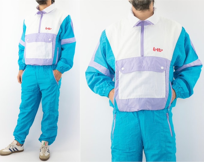 Lotto | Vintage Tracksuit | 1980s | Joggin Set Jacket/pants | White ...