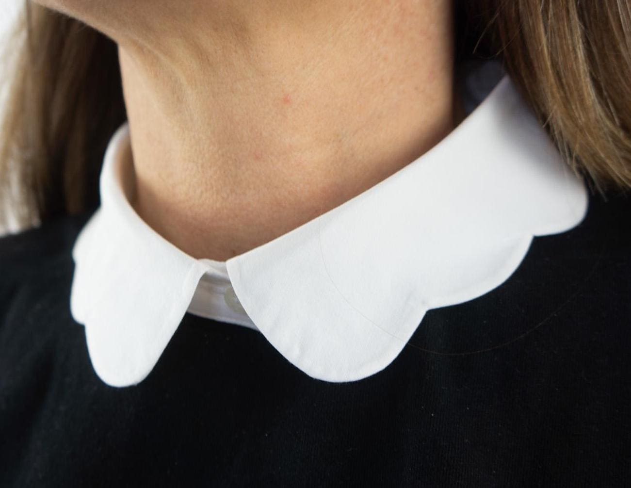 Vintage Peter Pan Collar 1960s | White Cotton Claudine | NOS |made in ...
