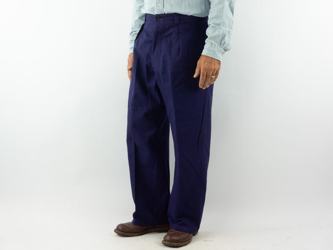 PTT Postal Service Vintage Work Pants 1950s | French Workwear Trousers ...