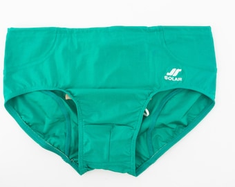 Solar | Vintage Men's Swimwear | 1970s | Striped Blue Swim Brief ...