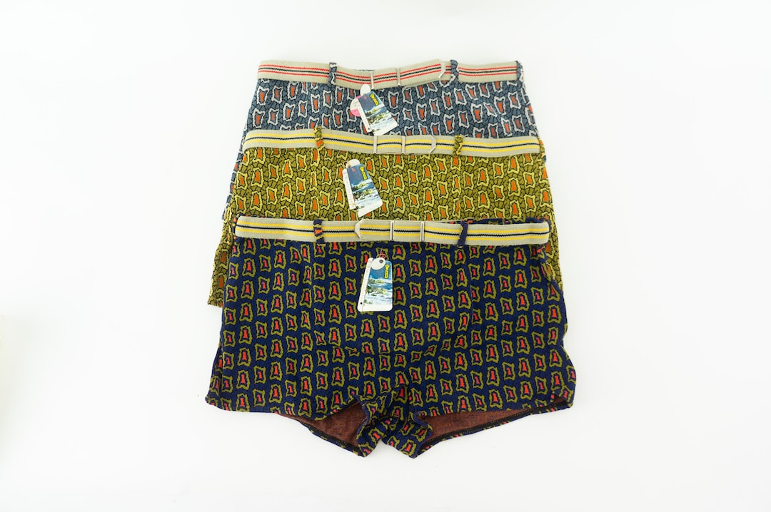 Botca | Vintage Men's Swimwear | 1950/60s | Swim Brief With Abstract ...