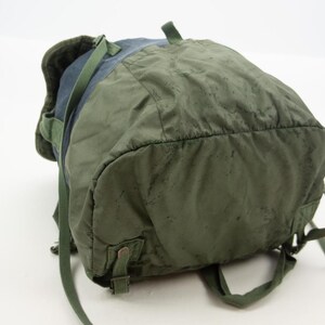 Vintage Military Backpack 1980s French Army Rucksack Canvas/leatherette ...