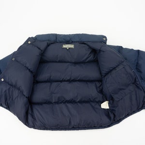 Naf Naf Vintage Down Jacket 1990s Oversize Blue Puffer Jacket Short ...