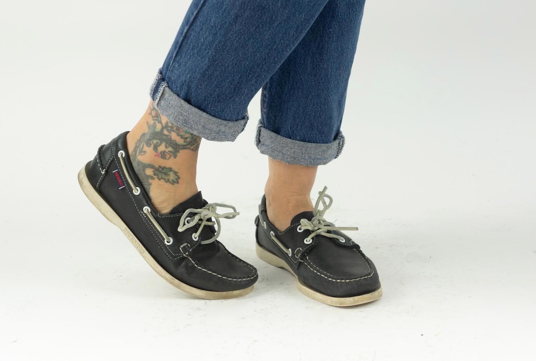 Sebago - Docksides - Portland | Vintage Boat Shoes | 1990s | Blue ...