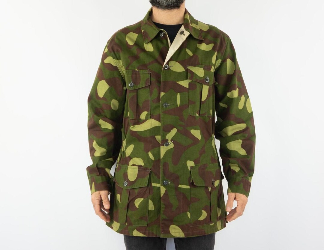 Vintage Camouflage Military Jacket | 1940s | M62 | Finnish Army Field ...