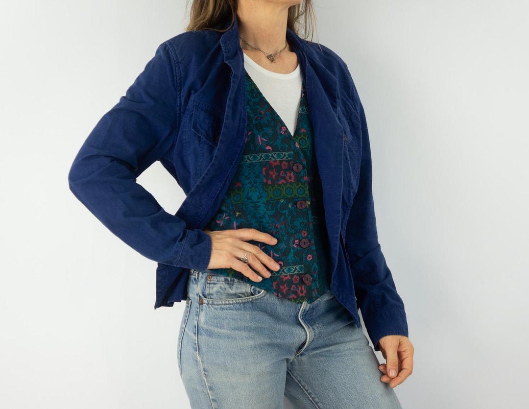Kenzo Jeans | Vintage Jacket | 1980s | Blue Work Jacket | Traditional ...
