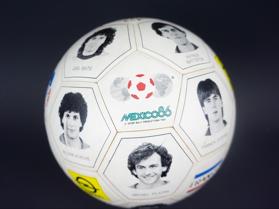 Vintage Soccer Ball FIFA World Cup 1986 | France National Team ...