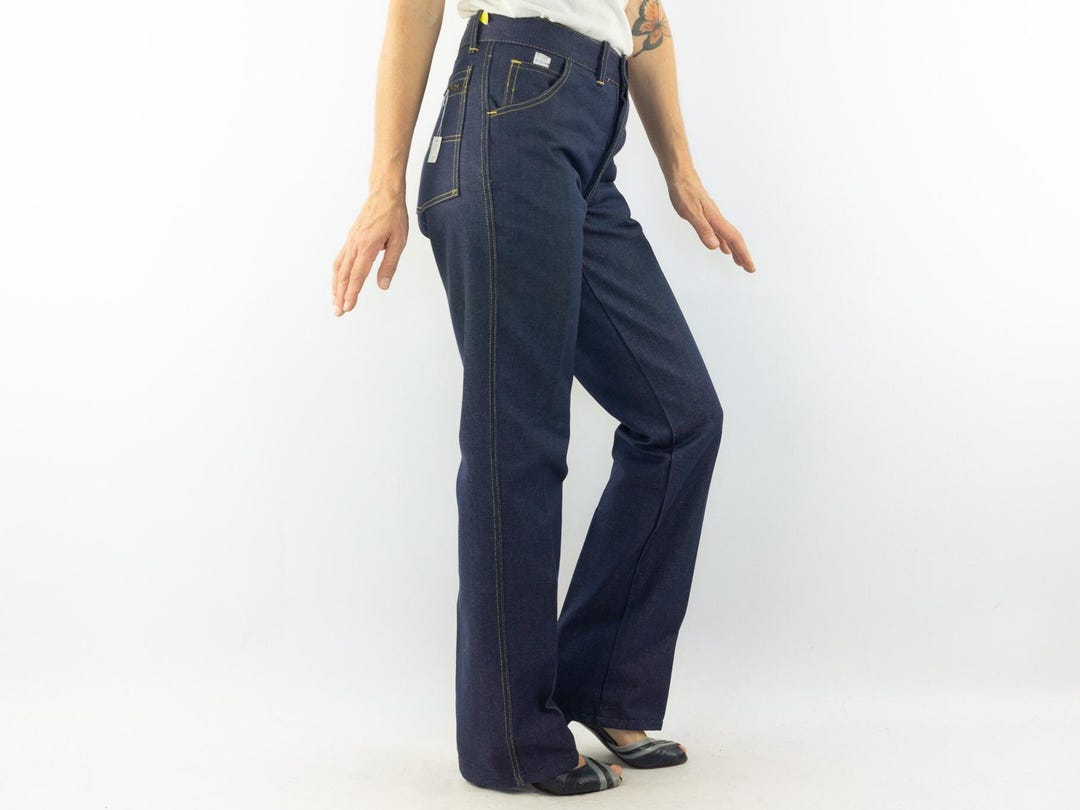 Vintage Mustang Jeans 1960s | High Waist Straight Blue Denim Pants ...