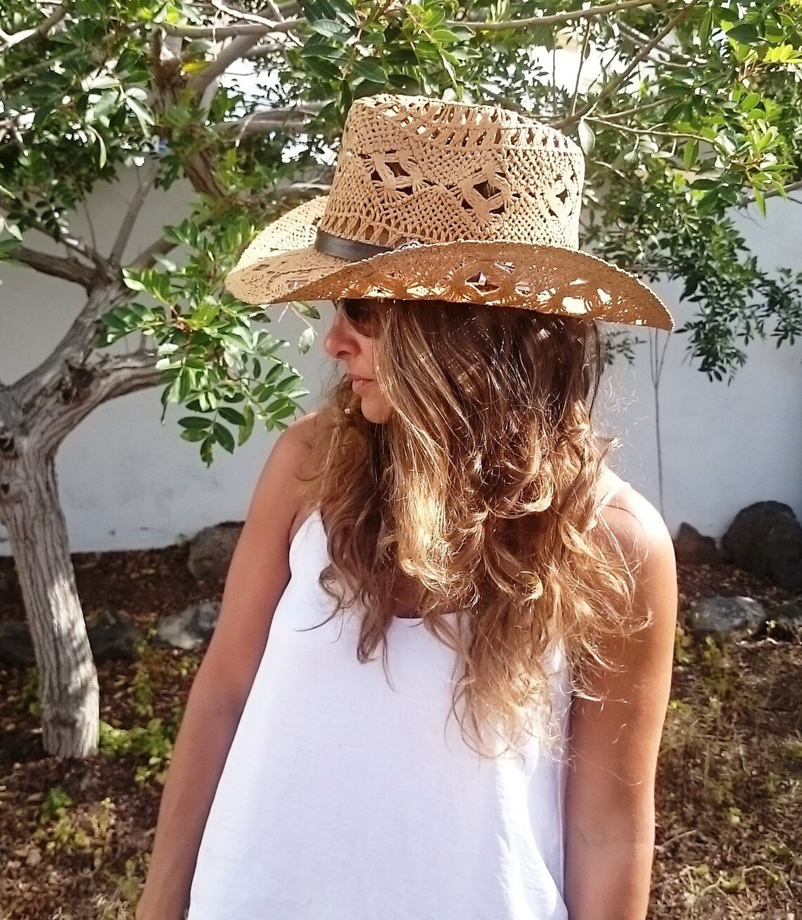 Boho Cowboy Hats for Women Bohemian Cowgirl Straw Hat - Etsy