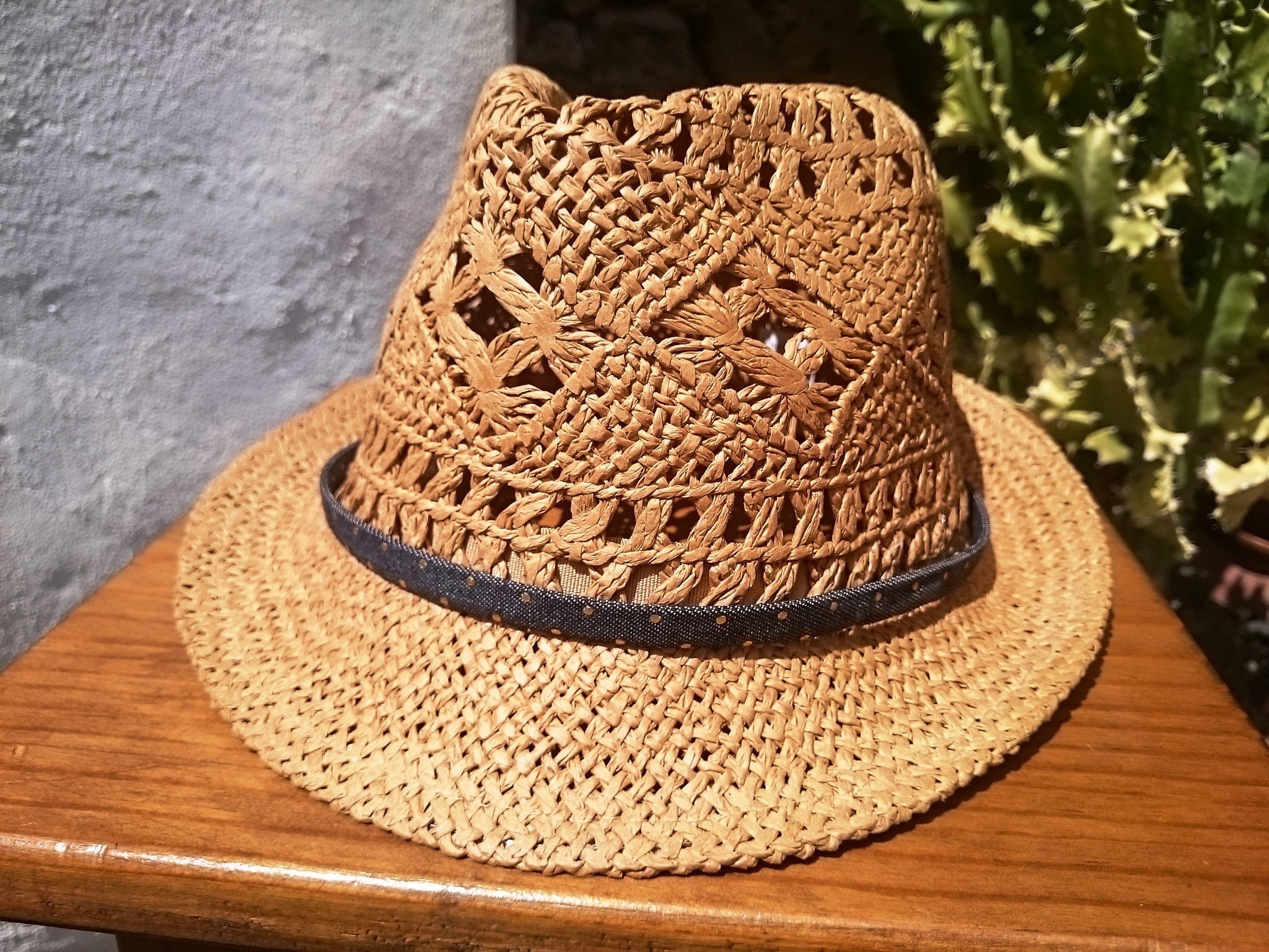 Fedora hat for women sun hats beach hats Straw hat Womens | Etsy