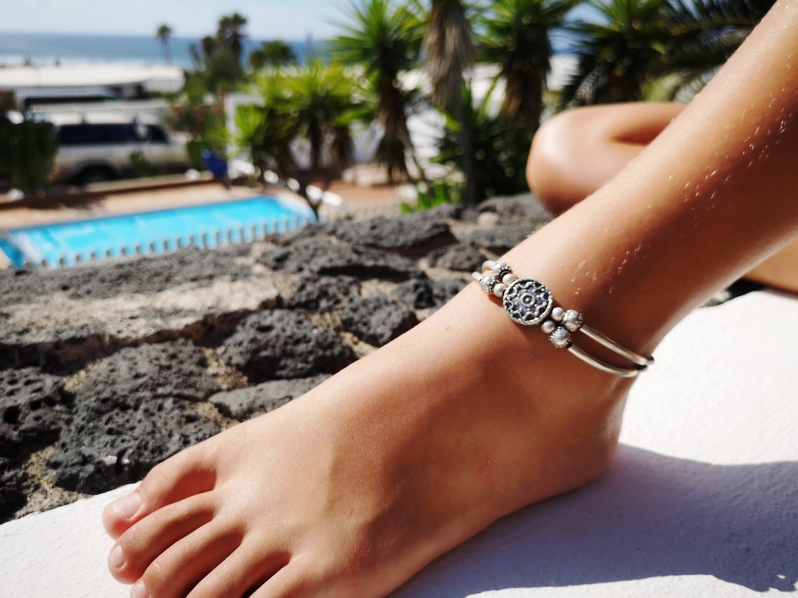 Womens Anklet Beaded Ankle Bracelet Layered Anklet Bohemian | Etsy