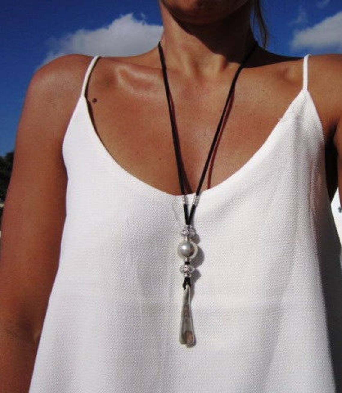 Long Necklace Boho Necklace Boho Jewelry Bohemian Jewelry - Etsy