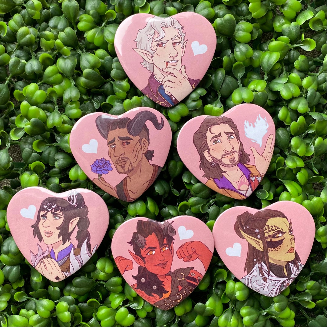 BG3 Heart Buttons - Etsy