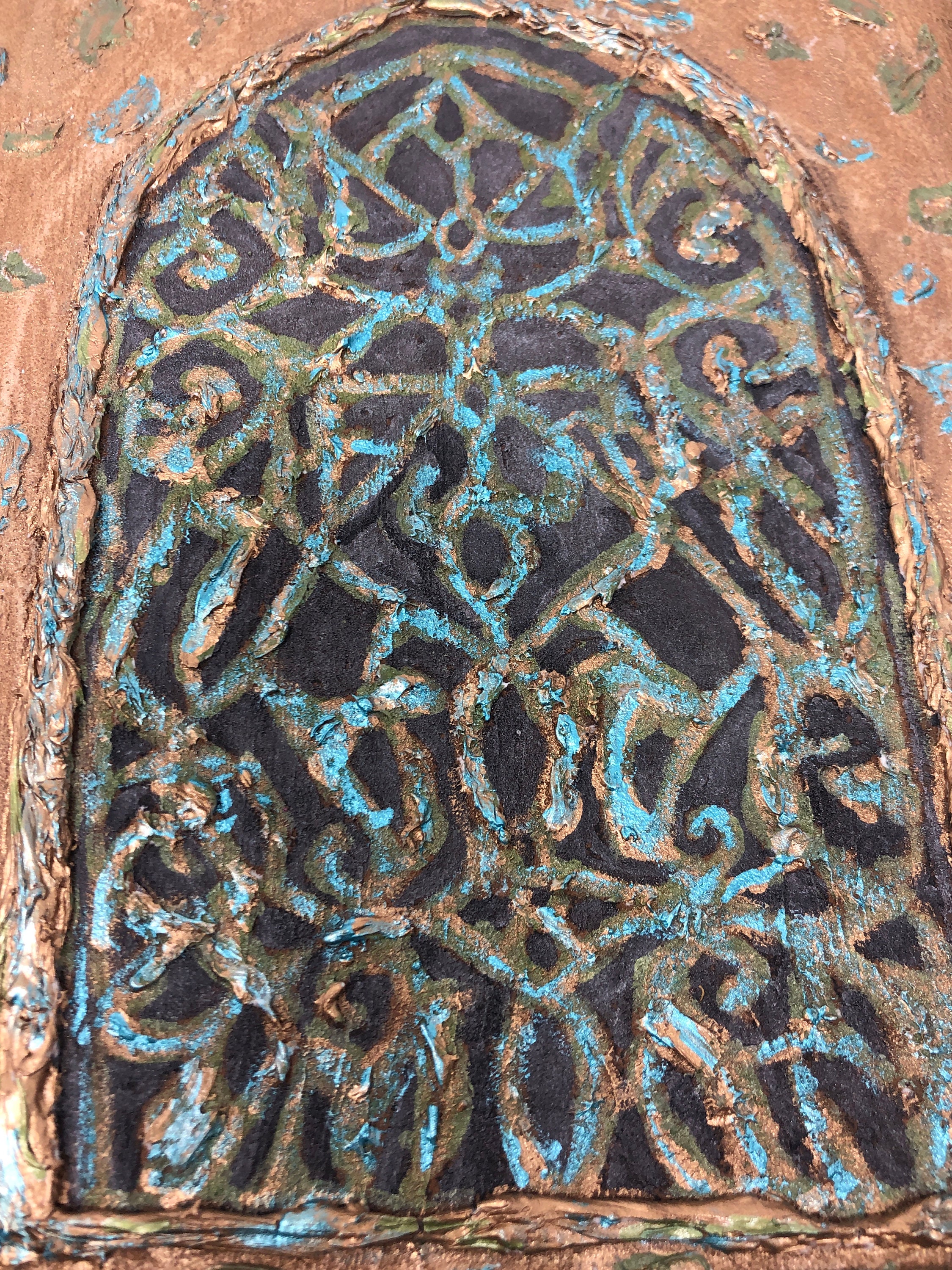 The Arabesque® 8 x 10 Framed Wall Art - Hangable Hand-painted and ...