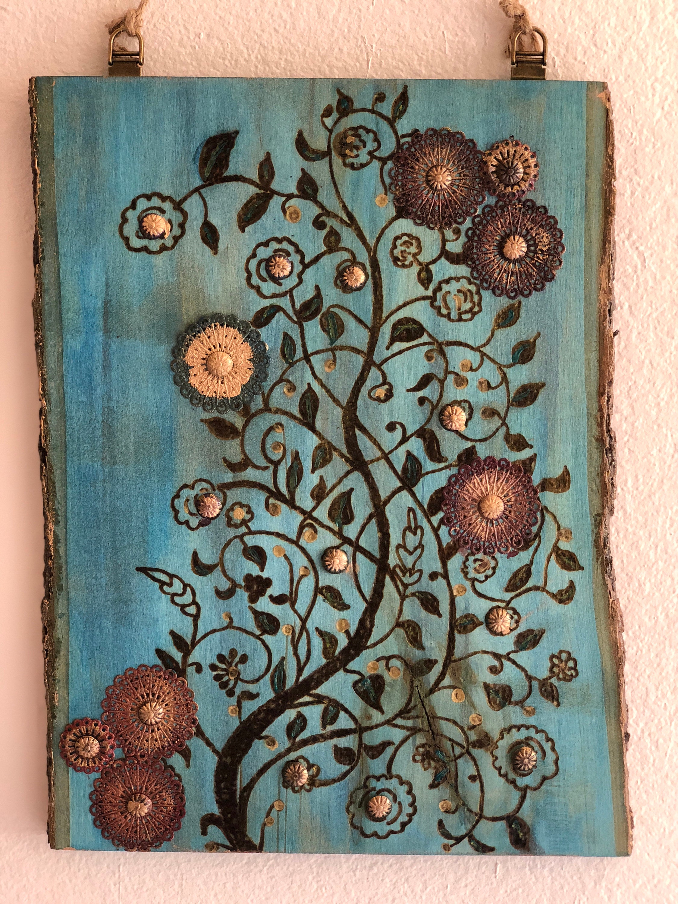 The Arabesque Wooden Handmade and Handcrafted Wall Hanging With ...