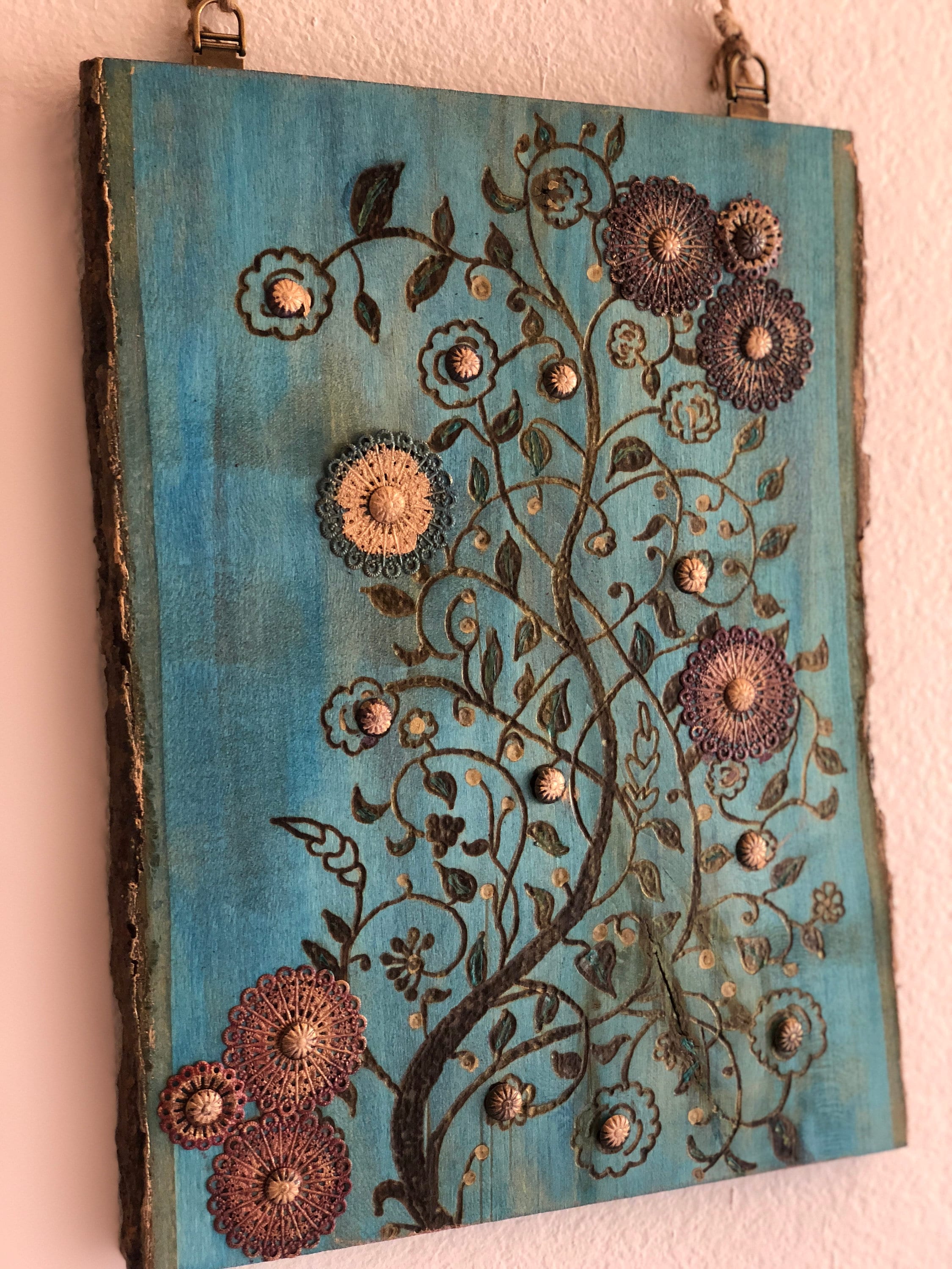 The Arabesque Wooden Handmade and Handcrafted Wall Hanging With ...