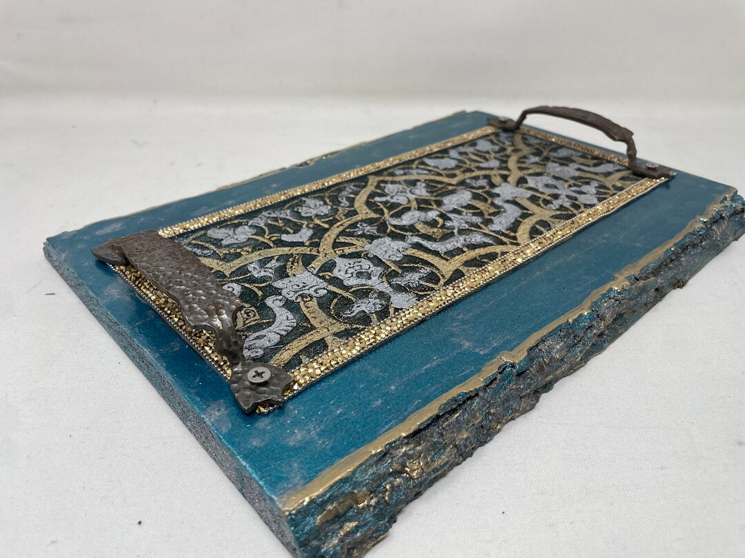 The Arabesque® Medieval Decorative Wooden Vanity or Accent Tray With ...