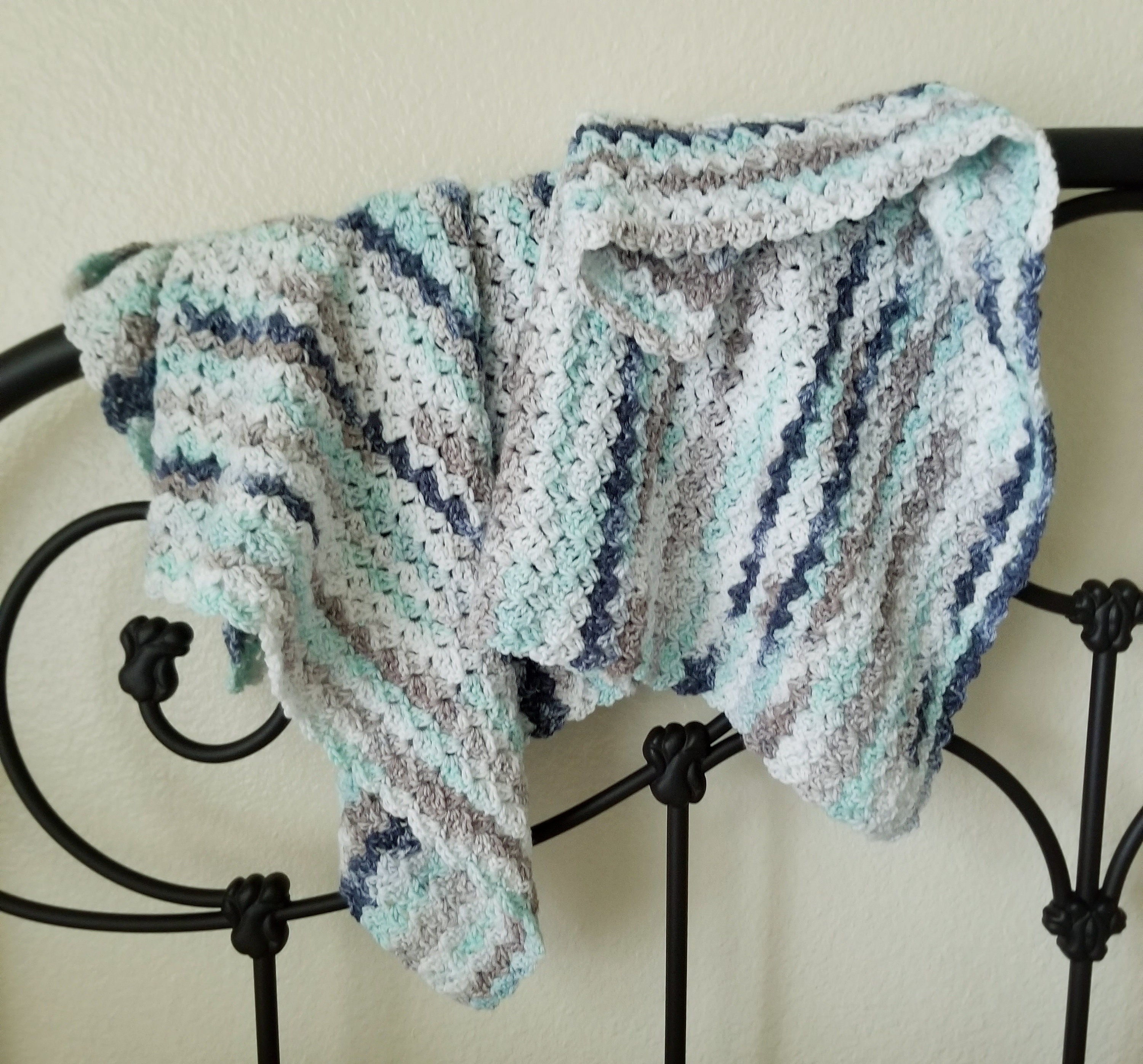 Beach Jamie Crocheted Baby Afghan - Etsy